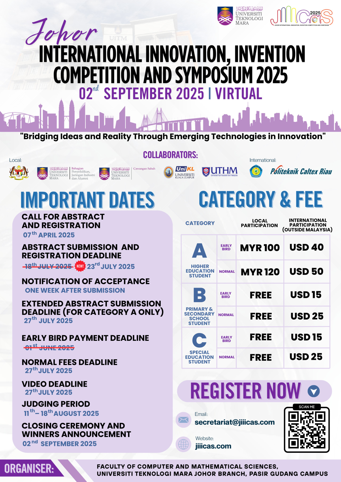 Poster & Event Tentative – JIIICaS 2025